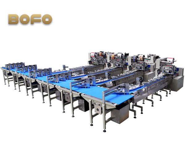 Four feeding lines packaging machine FG3000-350L